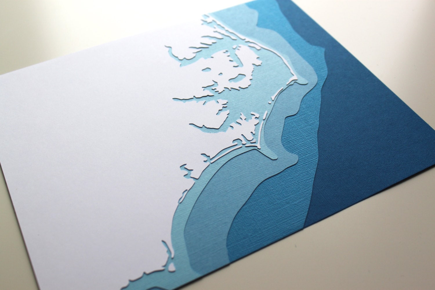 Outer Banks - Original 8 X 10 Papercut Art in Your Choice of Color - Etsy