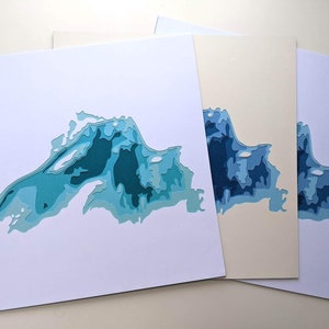 Lake Superior - Original 12 X 12 Papercut Art - Etsy