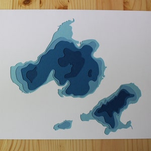 Madison Lakes - Original 8 X 10 Papercut Art - Etsy
