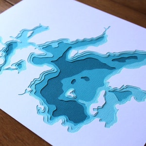 Leech Lake - Original 8 X 10 Papercut Art - Etsy