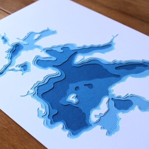 Leech Lake - Original 8 X 10 Papercut Art - Etsy