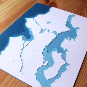 Seattle - 8 X 10 Layered Papercut Art in Your Choice of Colors - Etsy