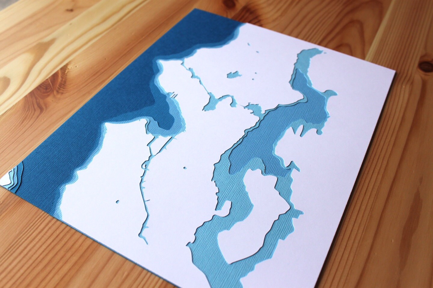 Seattle 8 X 10 Layered Papercut Art in Your Choice of Colors - Etsy