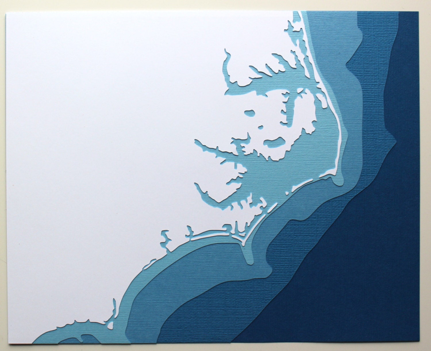 Outer Banks - Original 8 X 10 Papercut Art in Your Choice of Color - Etsy