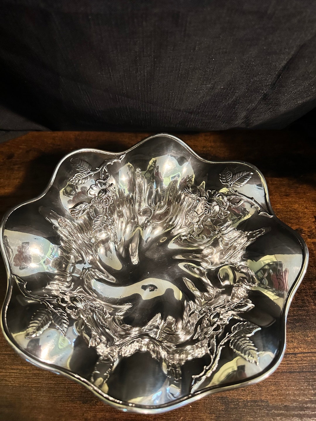 Vintage Adelphi Silver Co 457 Quadruple Silver Plated Bowl, With 3D ...