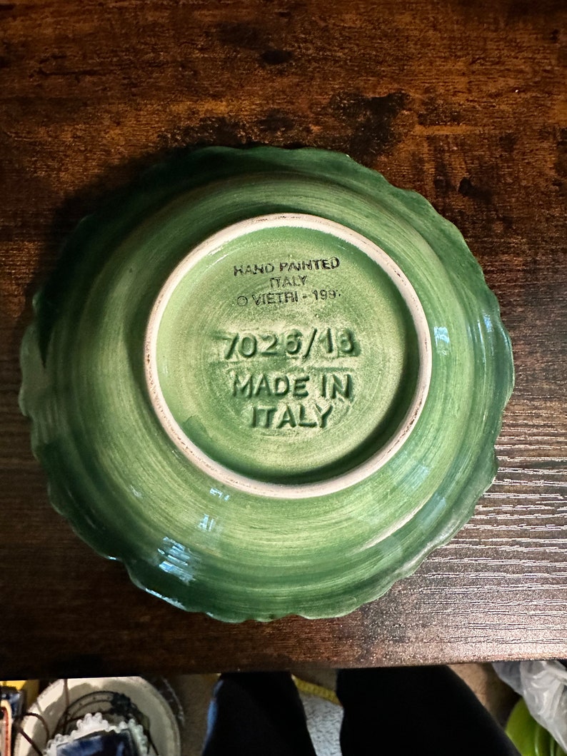 Vintage Made in Italy Hand Painted Bowl a Cabbage Design - Etsy