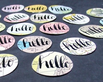 Calligraphy stickers | Etsy