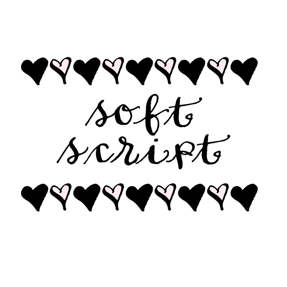 Soft Script Font Digital Calligraphy Font Hand Lettered - Etsy