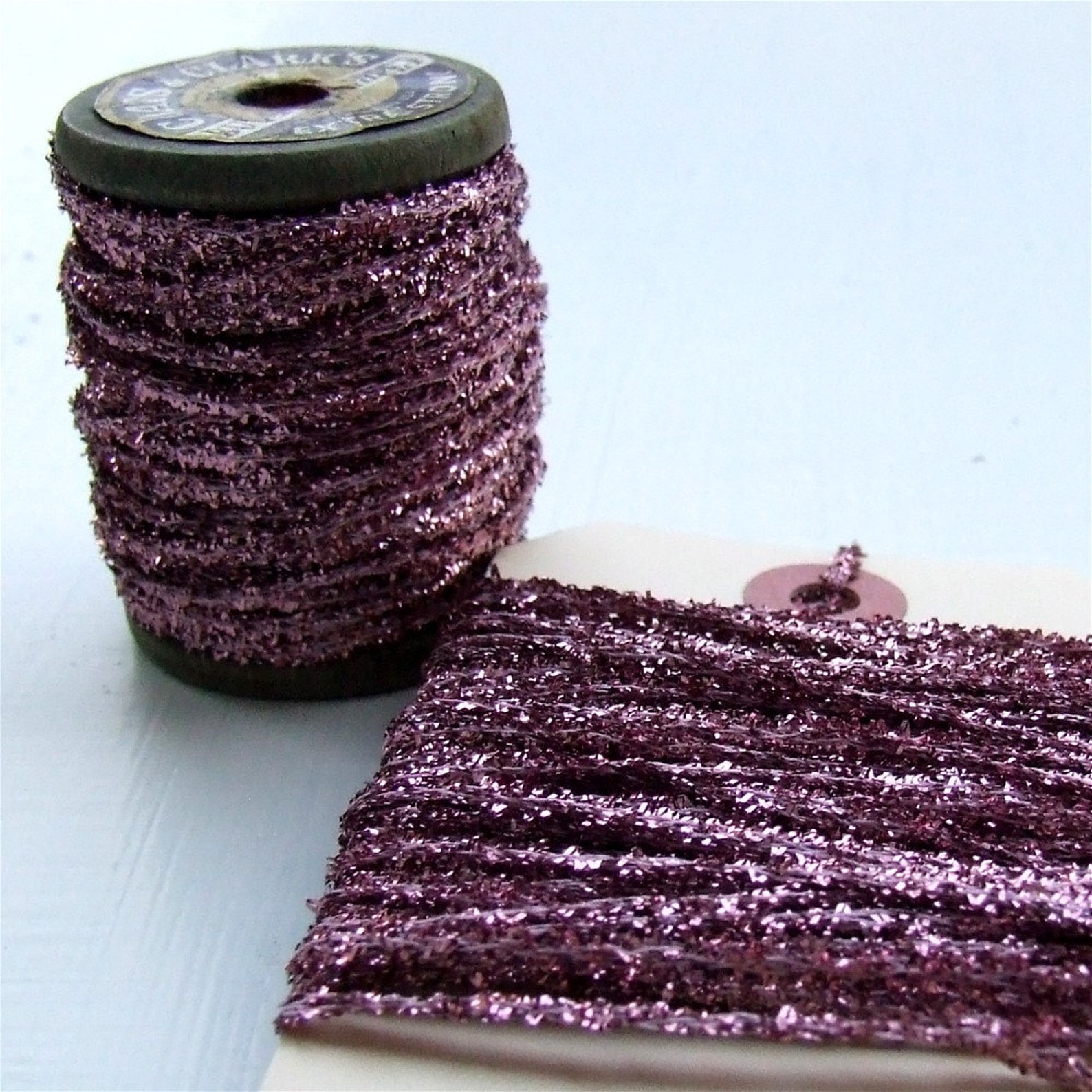 Mauve Pink Tinsel String 6 Yards Gift Wrapping Twine - Etsy