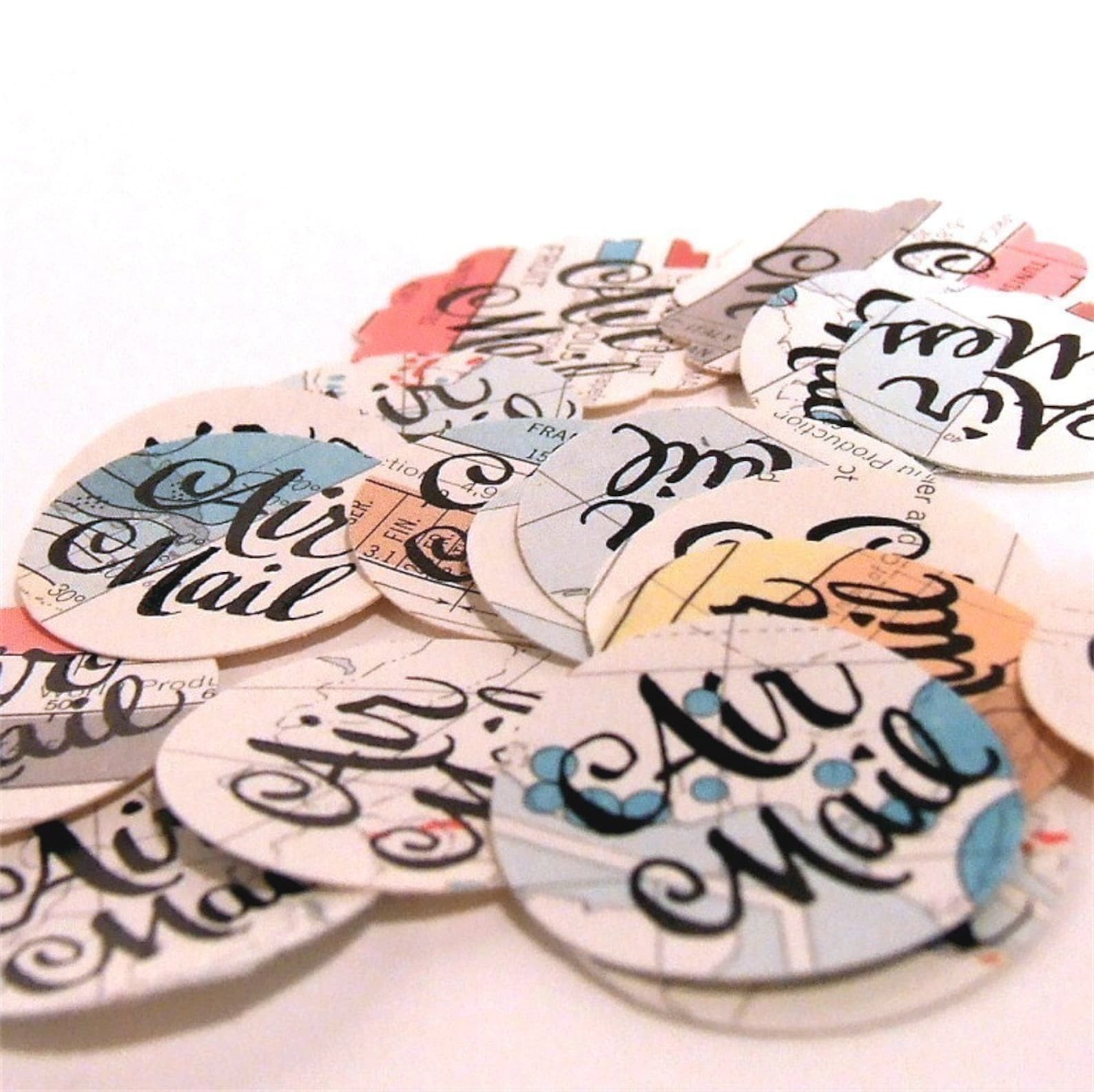 Air Mail Stickers Package of 20 Airmail Envelope Seals | Etsy