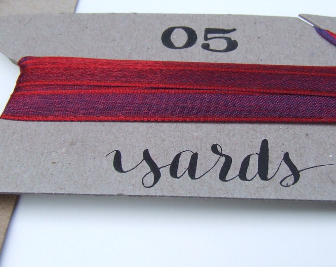 Mystic Red Ribbon, 5 Yards Fancy Ribbon, Gift Packaging, Woven ...