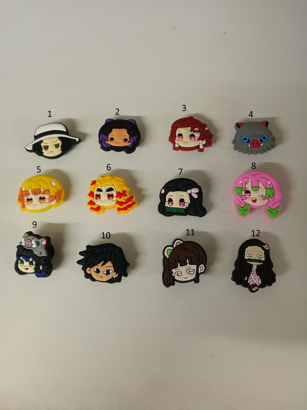 Demon Slayer Croc Charms Tanjiro, Flame Hashira, Muzan Kibutsuji, Water ...