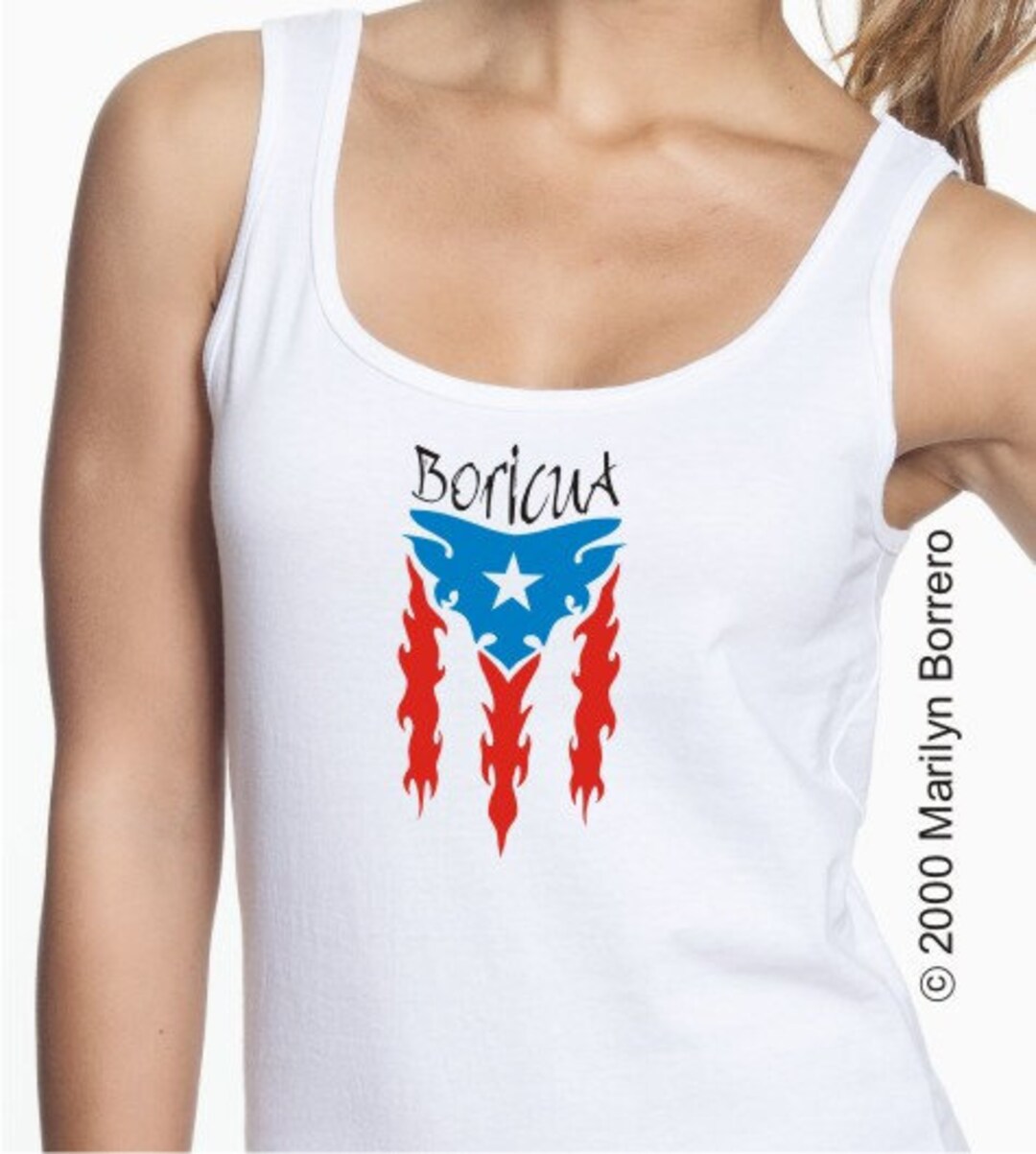 Tribal Boricua Tank, Puerto Rico Tank Top, Puerto Rican Flag Tank Top ...
