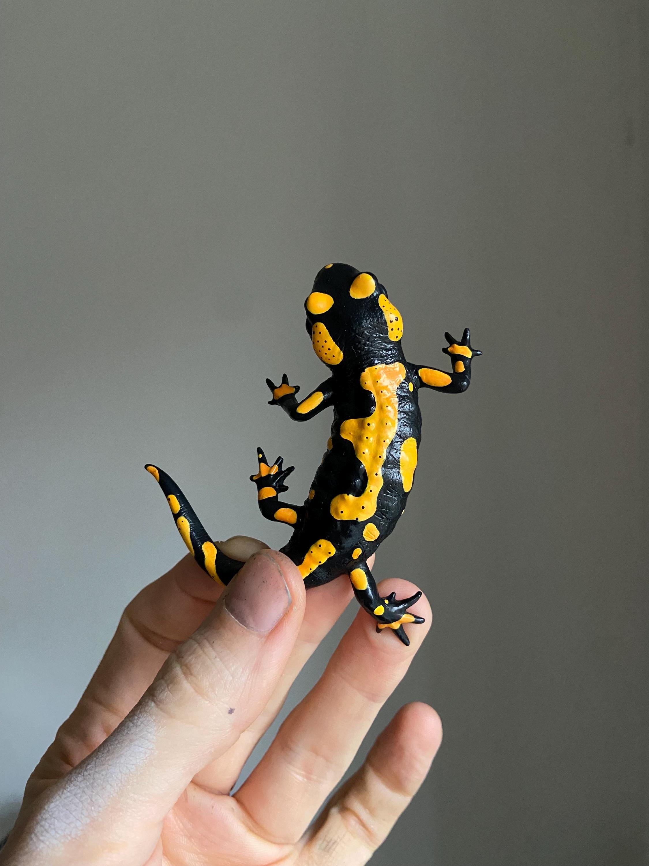 Realistic Fire Salamander Model - Etsy