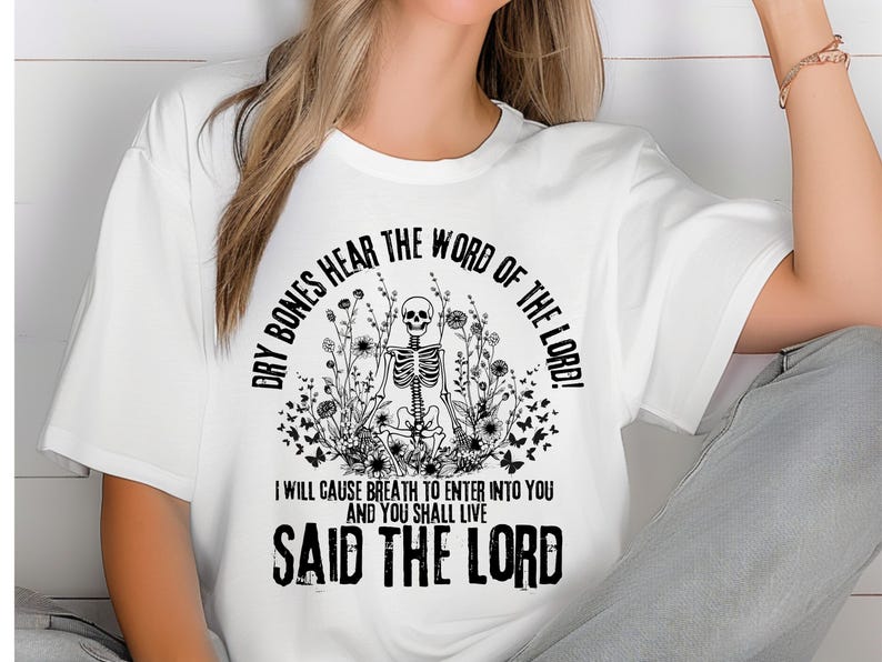 Dry Bones Come Alive Halloween Christian Design Png, Gift for Skeleton ...