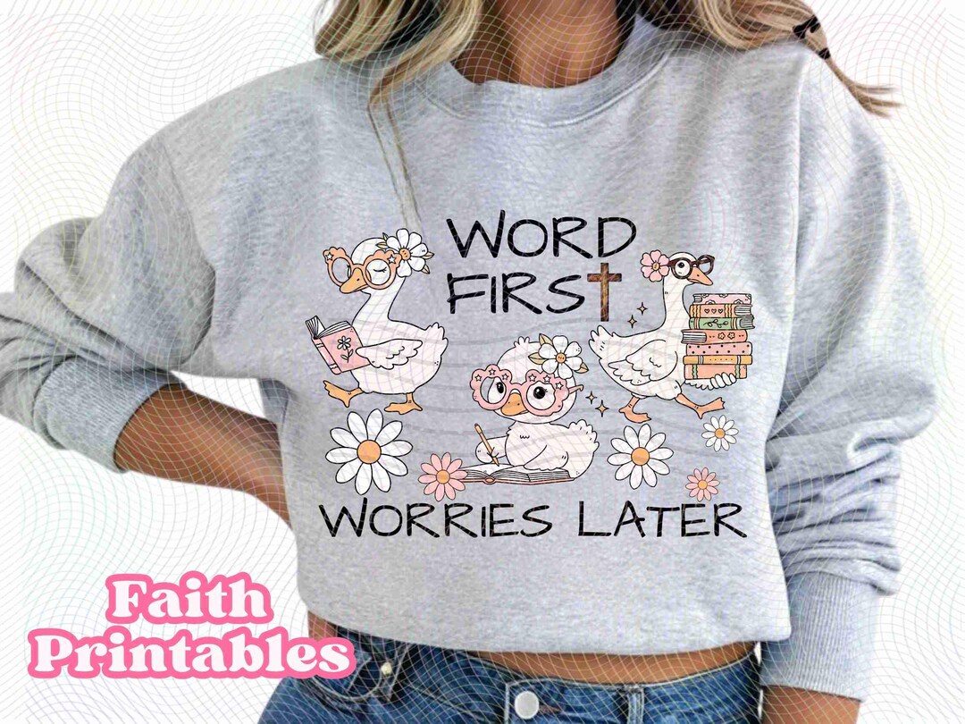 Christian Duck Bible Quote PNG Gift for Mom Design Faith Based Bookish ...