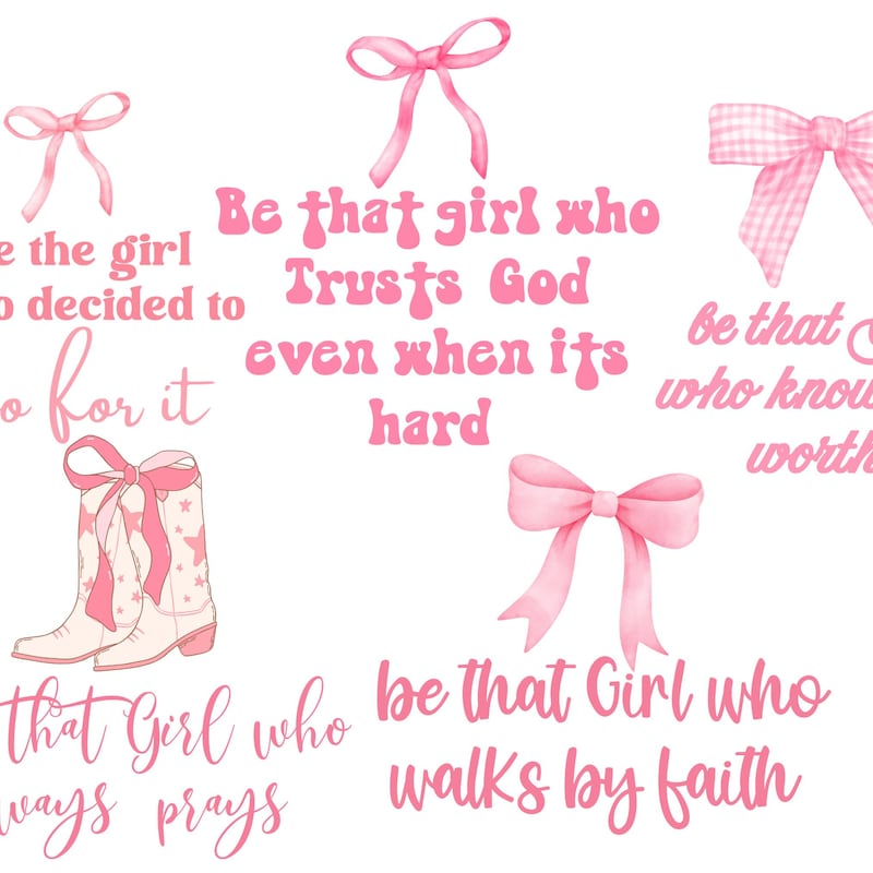 Christian Bow Sticker Png - Etsy