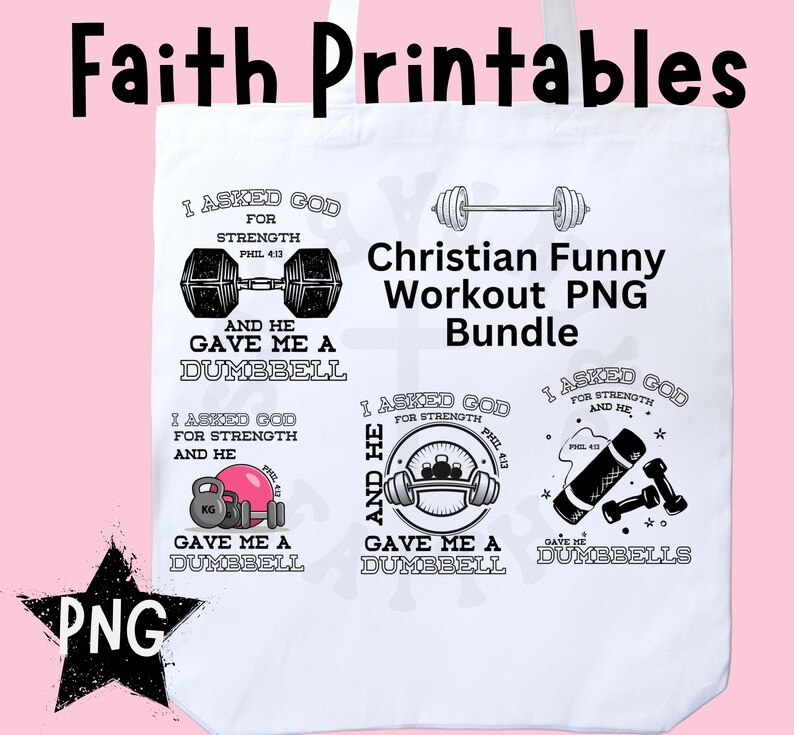 Funny Christian Workout PNG, Gym Quotes Godly, Bible Quote Scripture ...