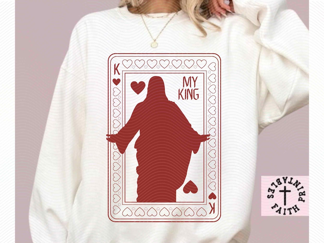 Jesus is King Playing Card Png Religious Bible Faith Based Valentine ...
