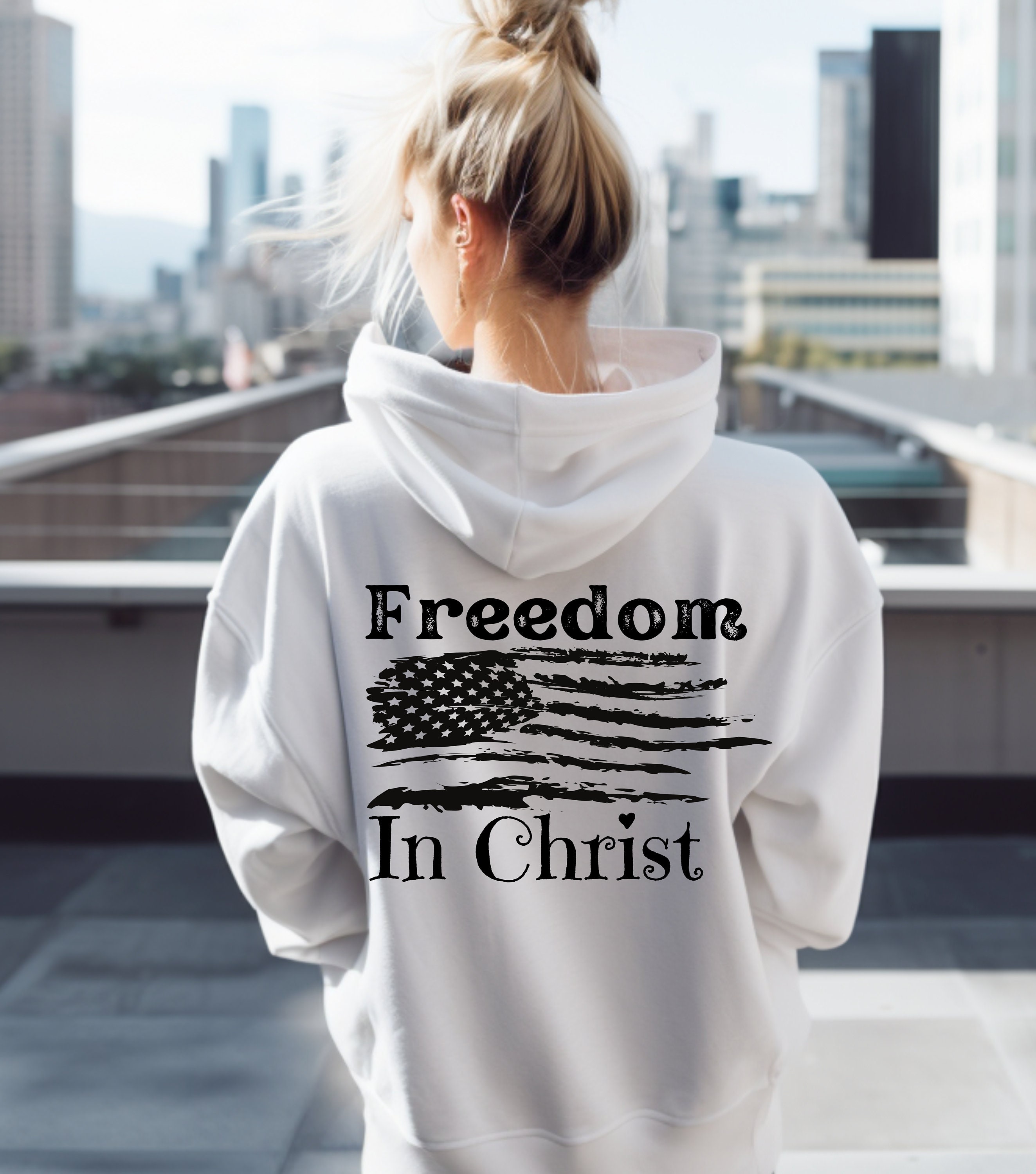 Freedom in Christ Png, Christian American Flag Png, Faith Based Tshirt ...