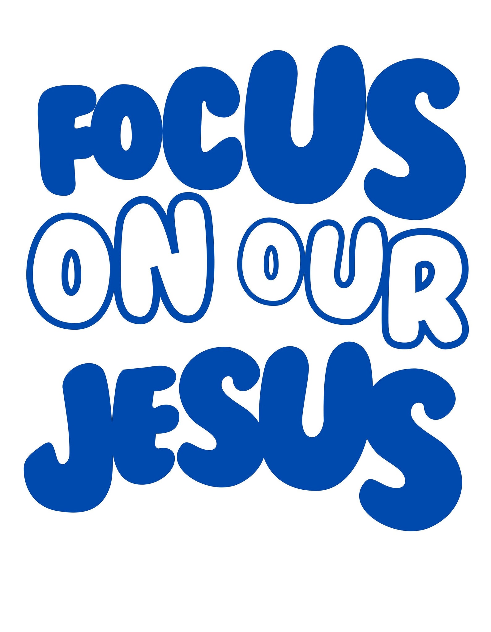 Focus on Jesus Png Christian Bubble Letters Christian Quotes Bible ...