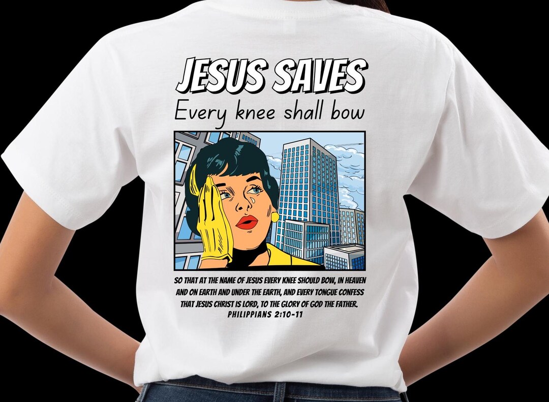 Jesus Saves Vintage Comic Retro Cartoon, Christian Girl Faith Based ...