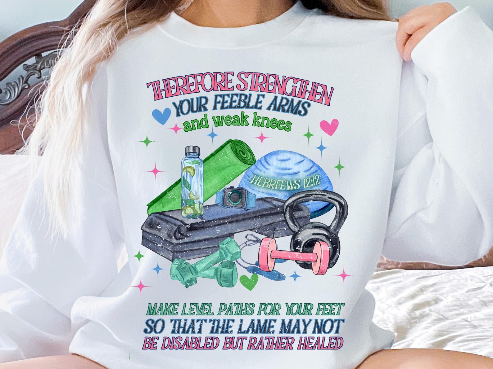 Christian Retro Workout PNG, Gym Quotes Godly, Bible Quote Scripture ...