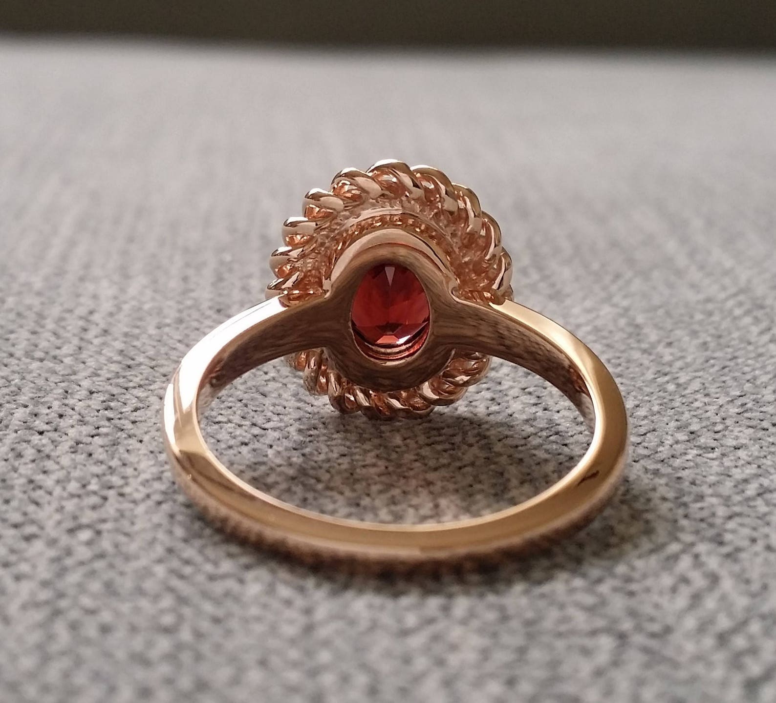 Garnet Victorian Engagement Ring Vintage Antique Red Victorian - Etsy