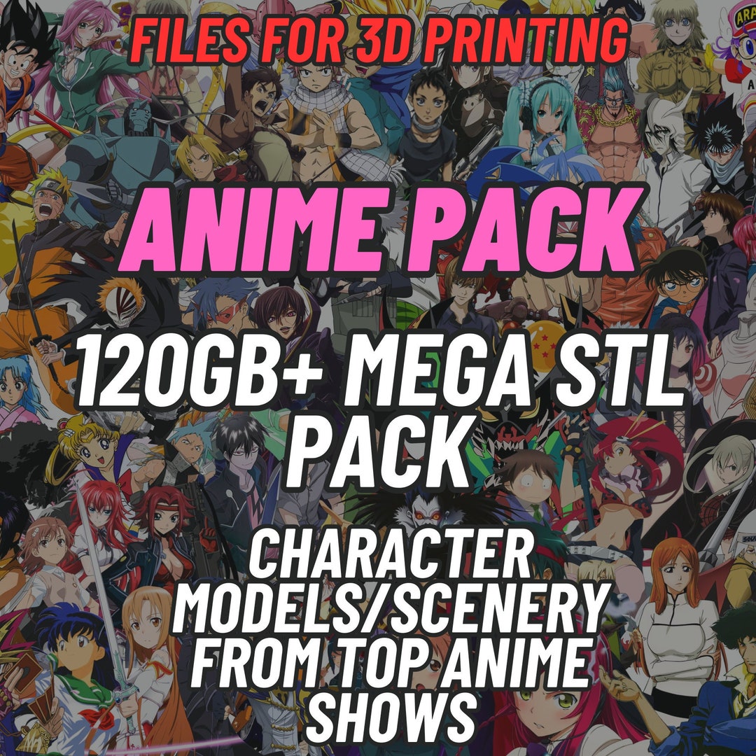 Anime Mega Bundle STL Pack for 3D Printing STL Files of Anime ...