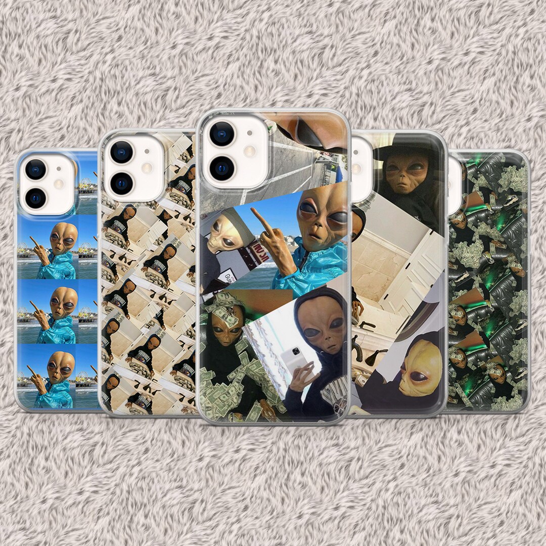 Viral Alien Meme Case Iconic Cover for iPhone 15, 14, 13, 12, 11 ...