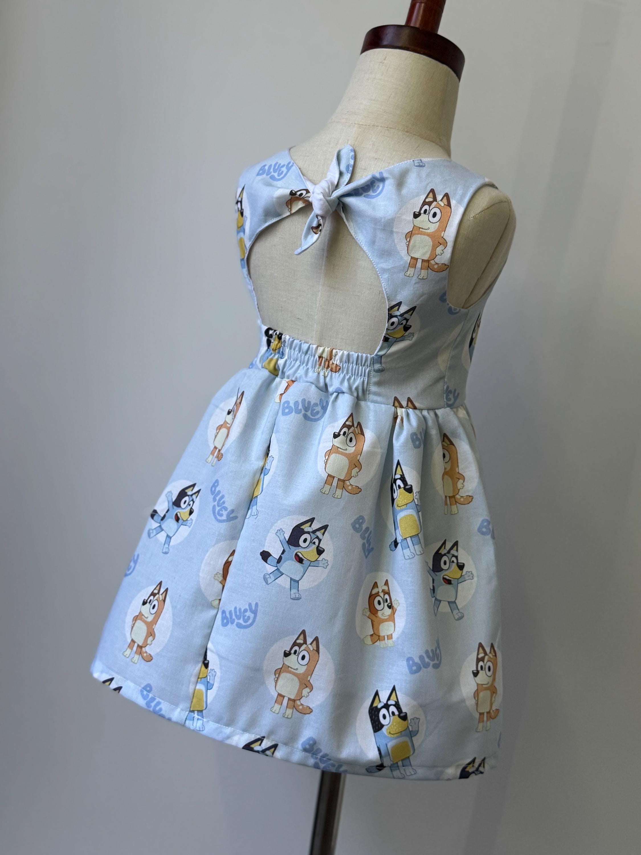 Handmade Bluey Dress - Bluey Birthday Party Outfit - Toddler Girls ...