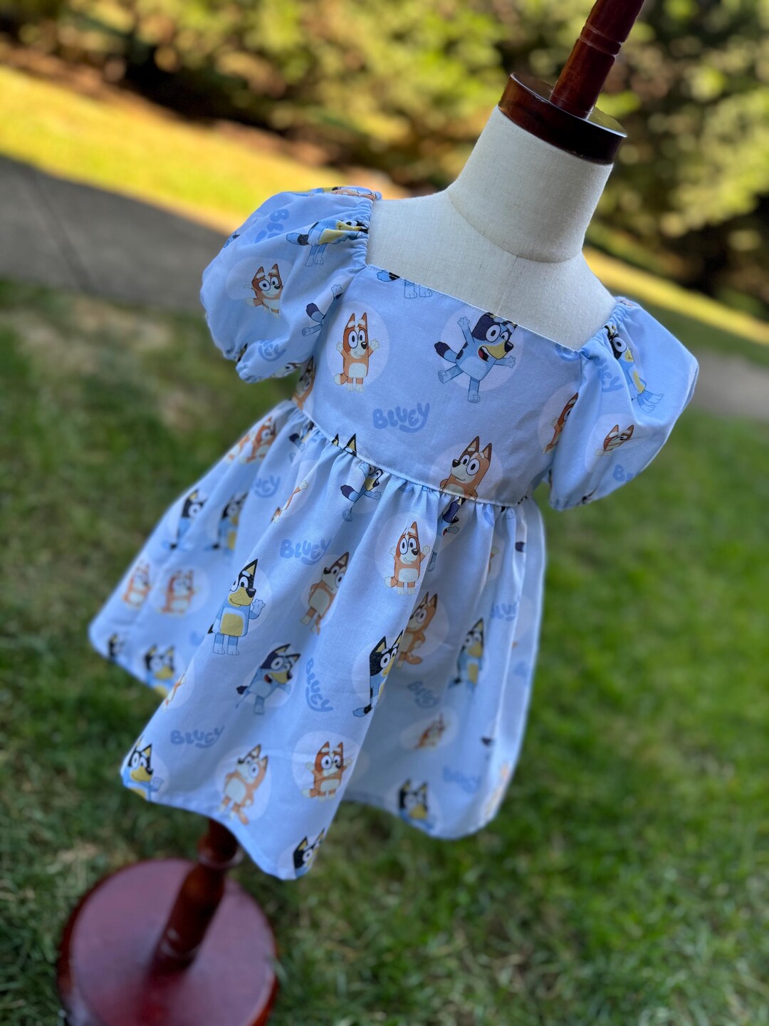 Handmade Bluey Dress Bluey Birthday Party Outfit Toddler Girls Bluey ...