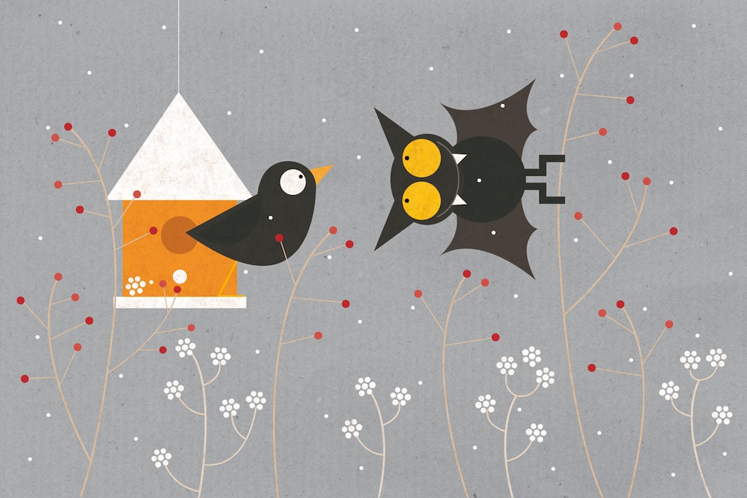 The Happy Bat Month Only Calendar - Etsy