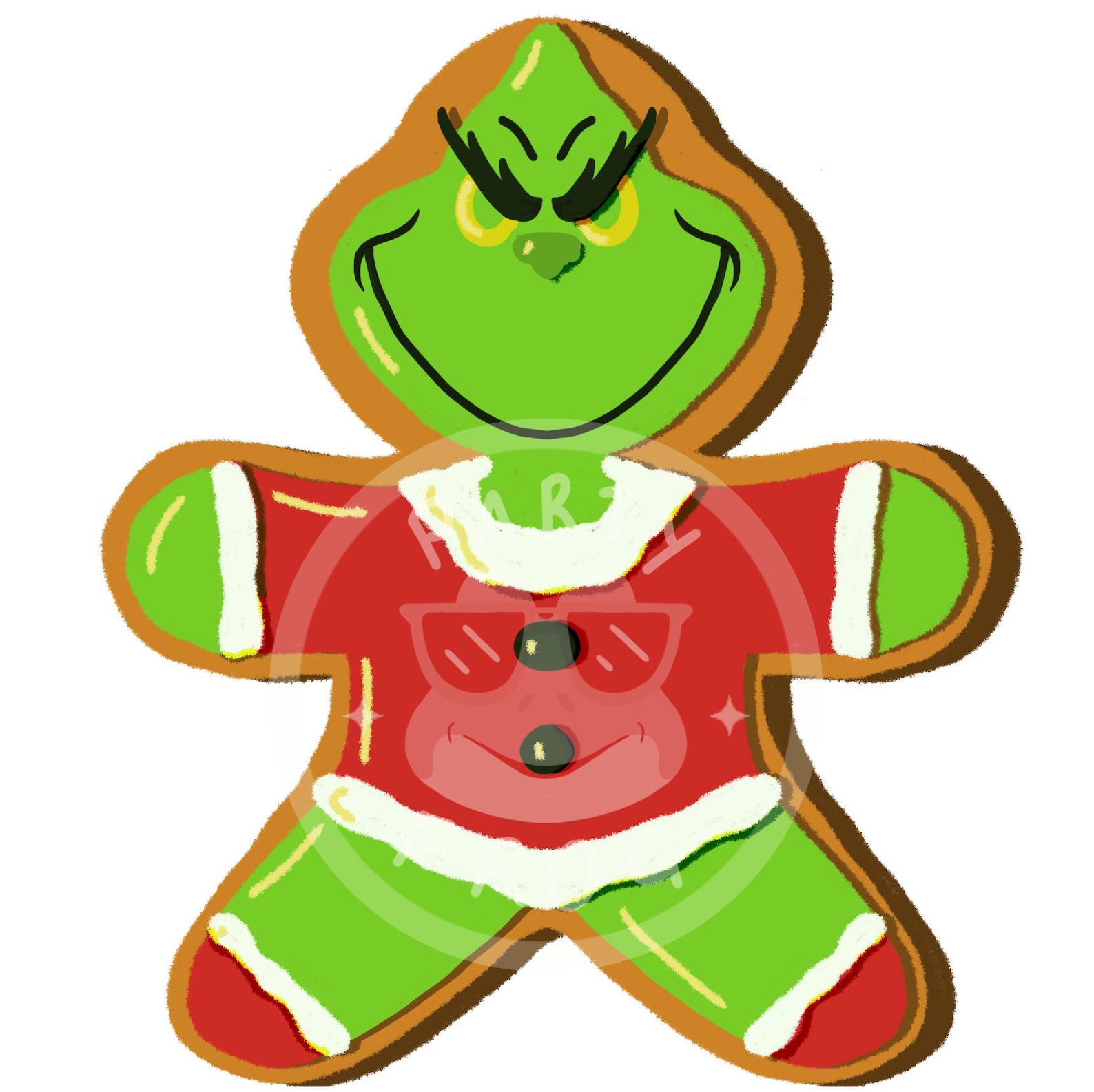 Grinch Gingerbread Man SVG Bundle - Etsy
