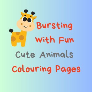 60 Printable Cute Animals Coloring Pages, Toddlers, Kindergarten ...