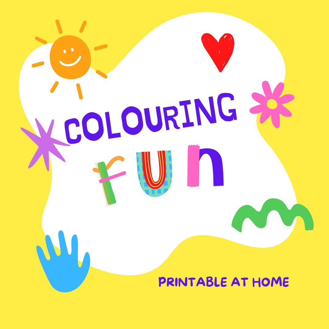 20 Fun and Whimsical Digital Colouring Pages for Kids Printable Art ...