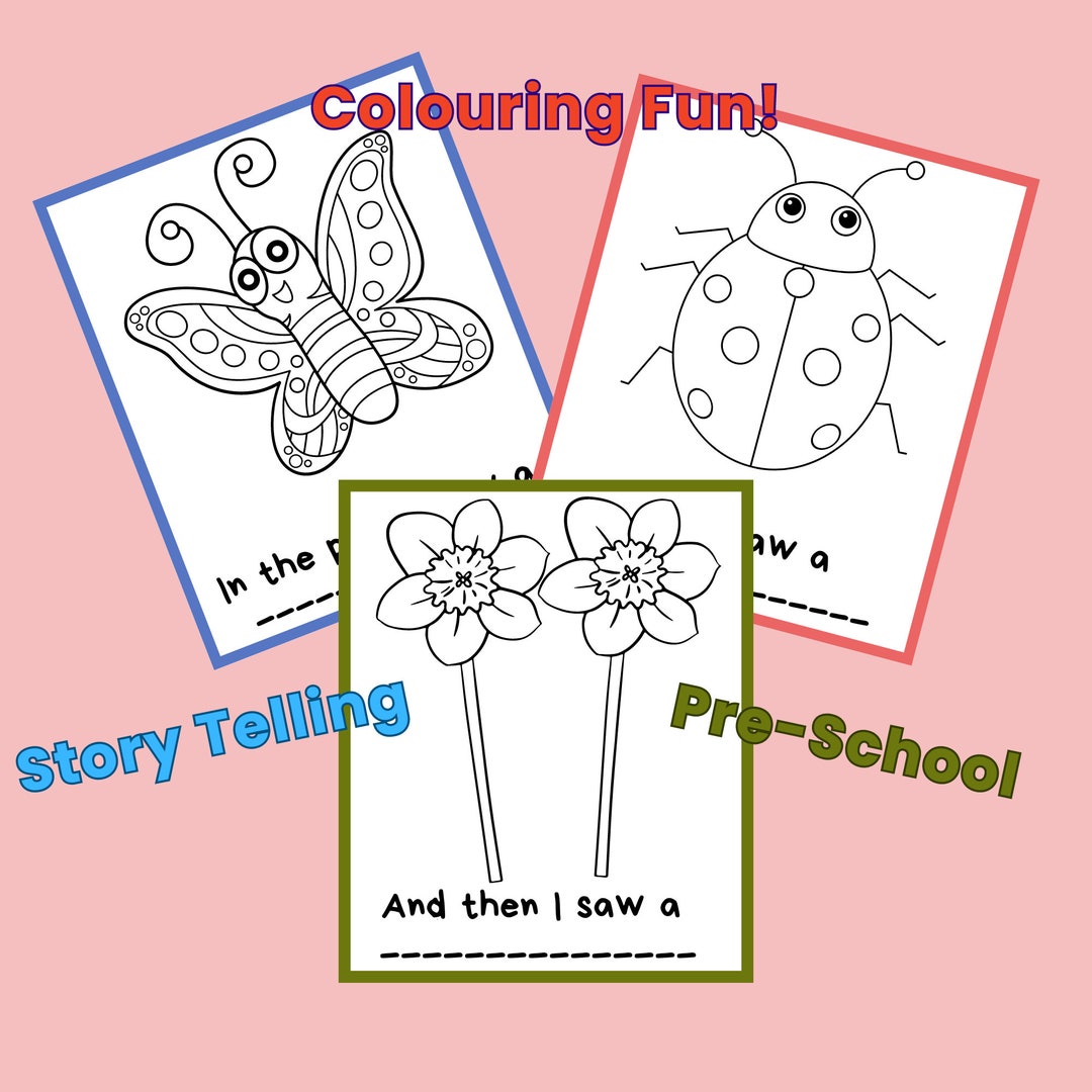 A Visit to the Park, Colouring Pages for Preschool Children, Colour and ...