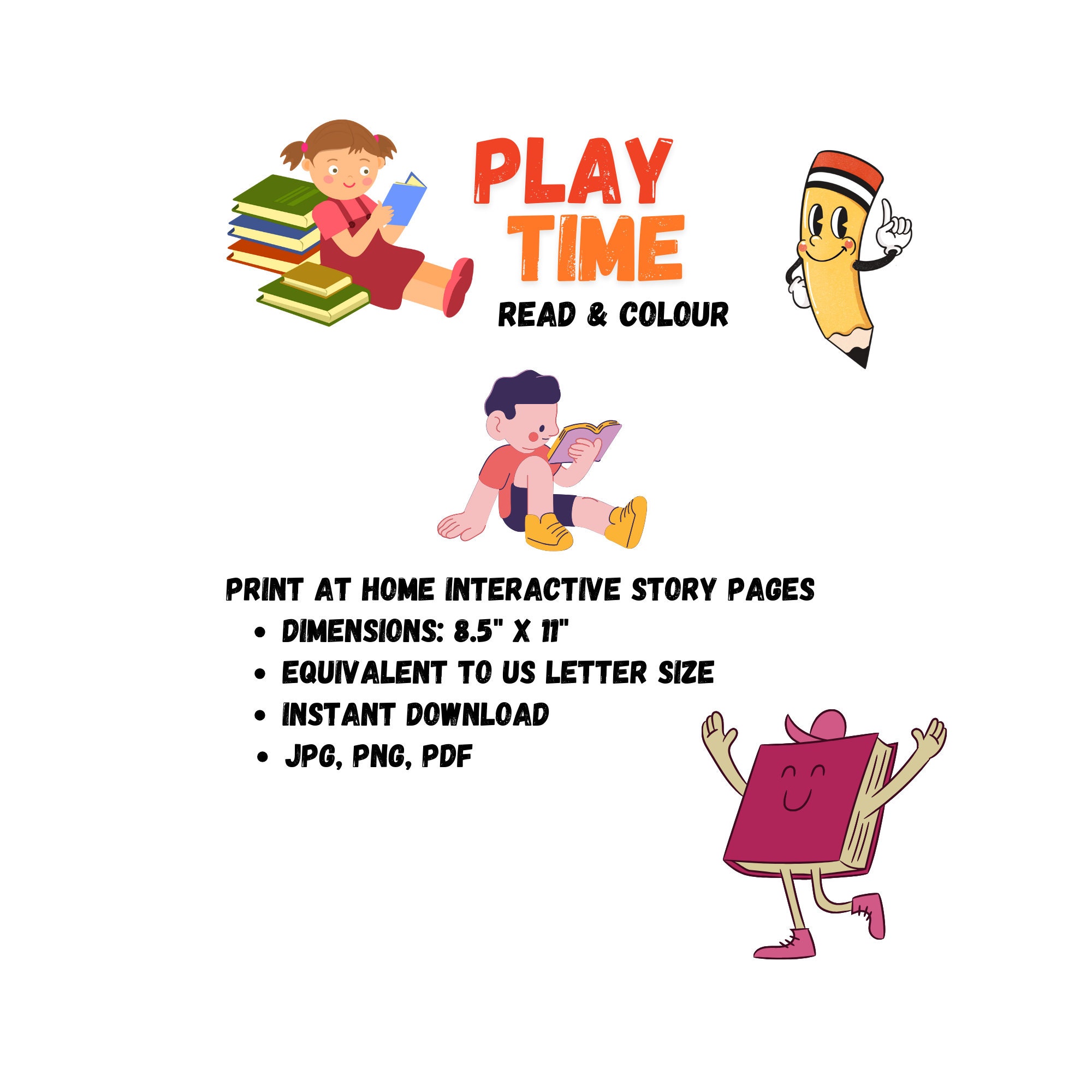 Interactive Story for Children, Printable Learning Material for ...