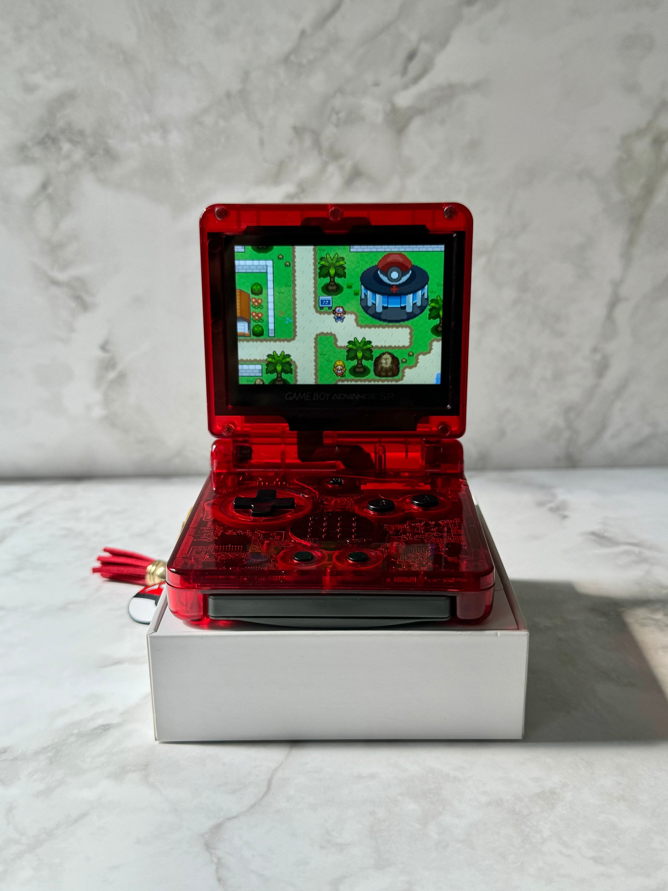 Red Gyarados Pokémon Nintendo Game Boy Advance SP IPS V5 LCD Laminated ...