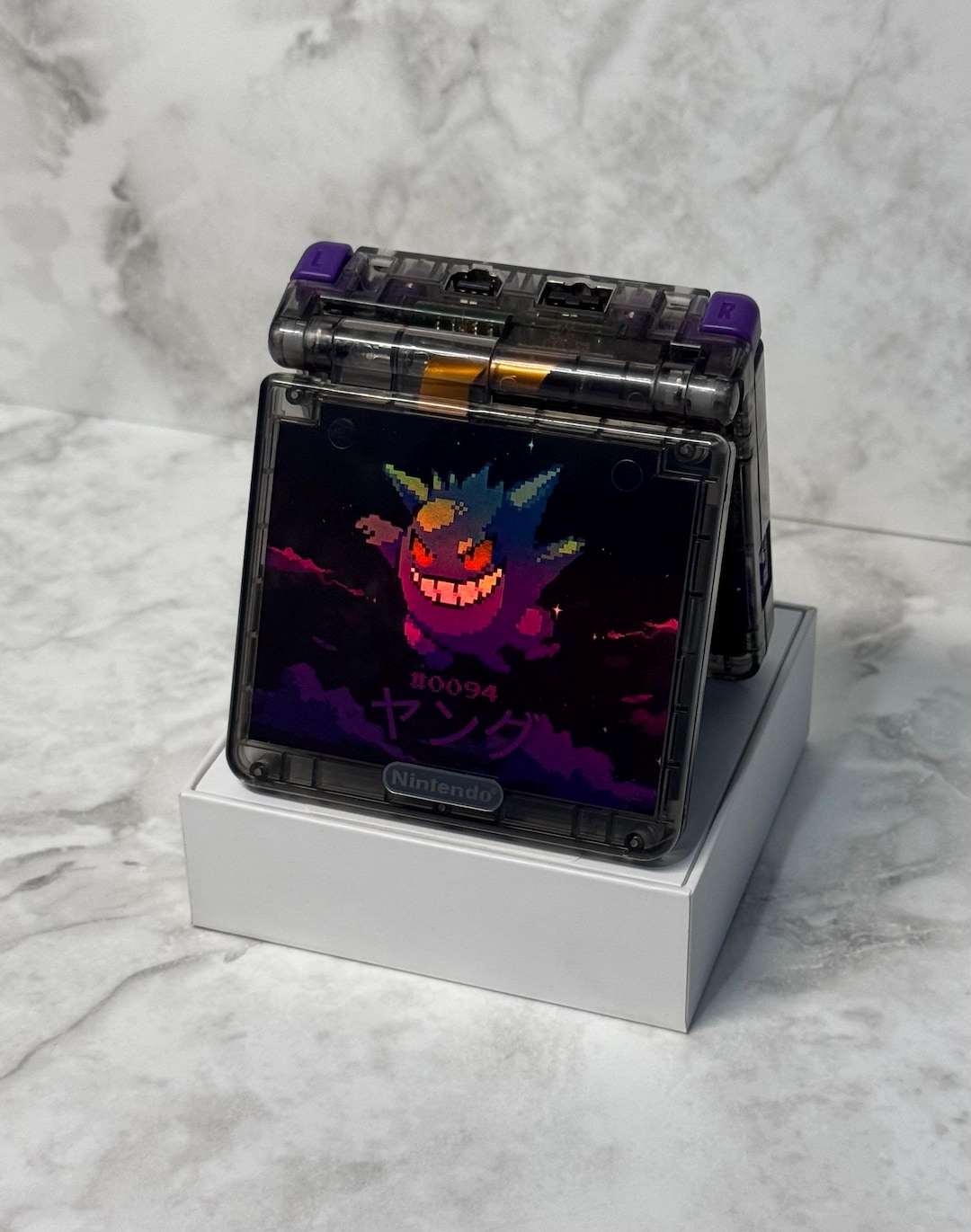 Gengar Pokémon Game Boy Advance SP - IPS V5 LCD Laminated Screen ...