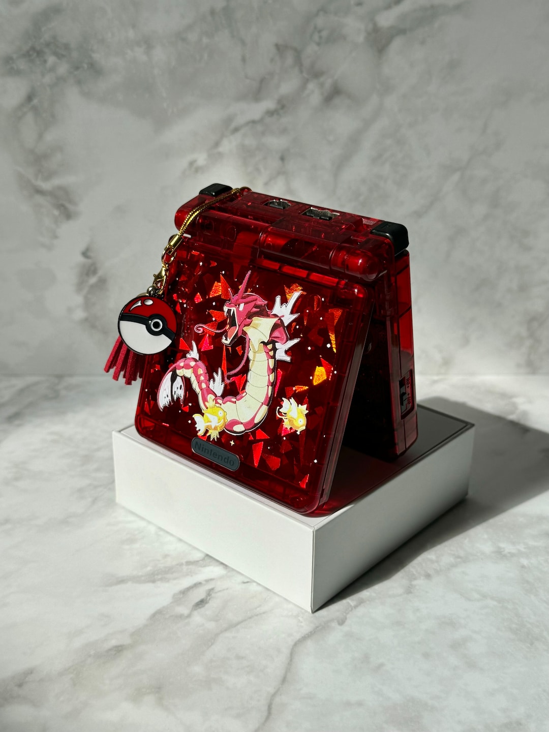 Red Gyarados Game Boy Advance SP: IPS V5 Screen, USB-C and High-capacity Battery - Etsy