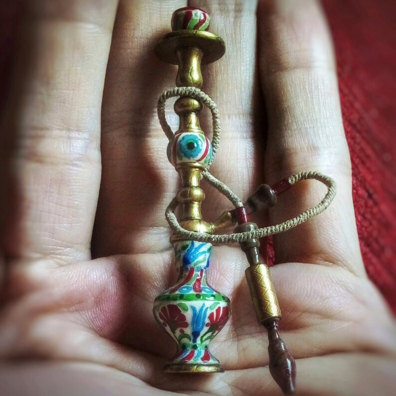 Miniature Hookah Ottoman Style Tiny Narghile Water Pipe Oriental Style ...
