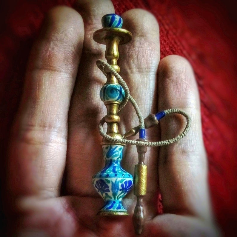 Miniature Hookah Ottoman Style Tiny Narghile Water Pipe Oriental Style ...