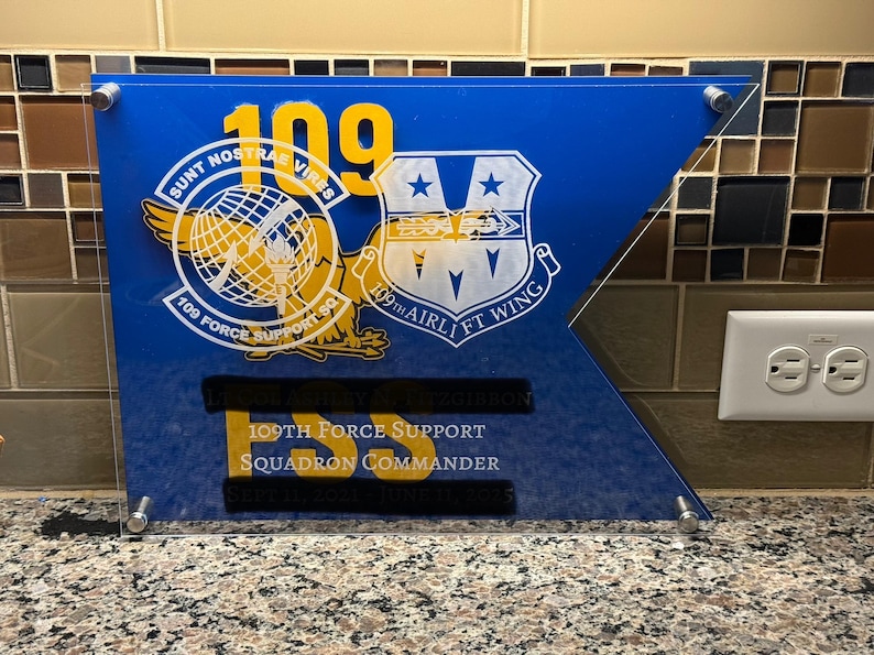 GIANT USAF Air Force Guidon Flag Custom Military Going Away Gift (10 ...