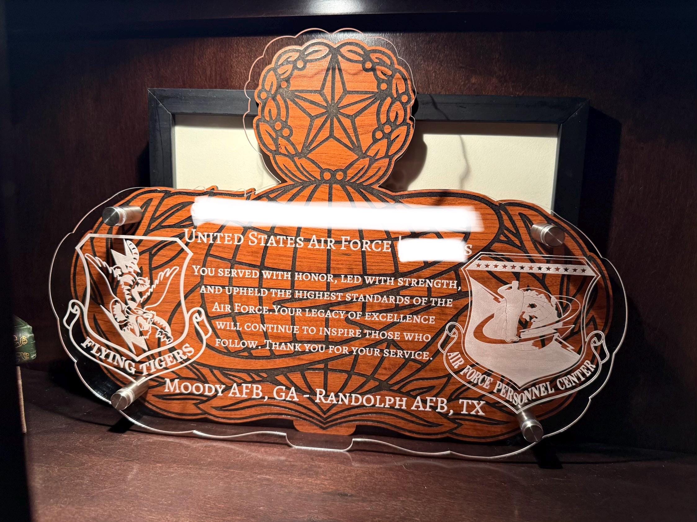 AFSC/MOS Badge XL Going Away / Promotion Gift (14'') - Etsy