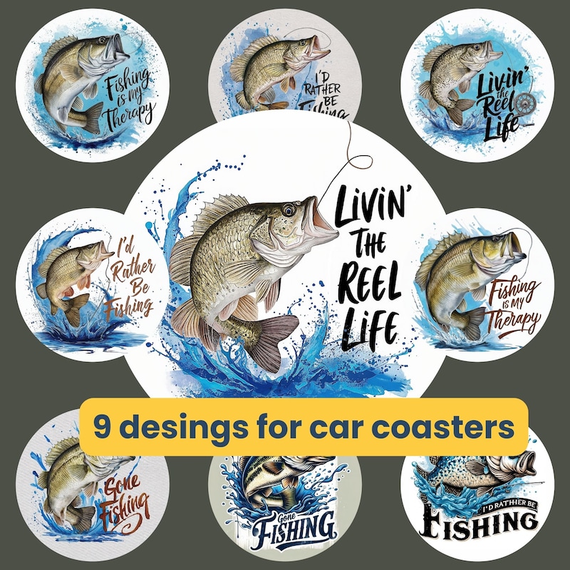 Fishing Reel Coasters - Etsy