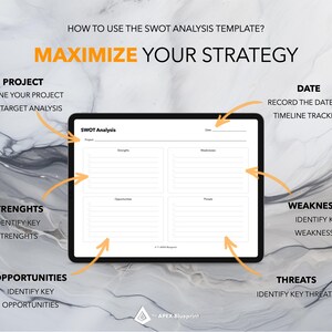 SWOT Analysis Template: Printable & Fillable PDF (A4, A5, Letter Sizes ...