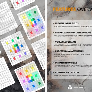 Lotus Diagram Template: Brainstorming Tool (printable PDF) - Etsy