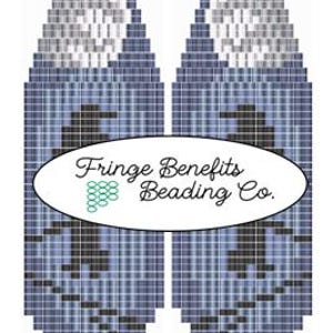 PDF BEADING PATTERN - Birds! Raven in the Moonlight Beaded Fringe ...