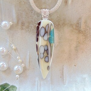 Fused Glass Pendant, Organic, Fused Glass Jewelry, Reactive Glass ...